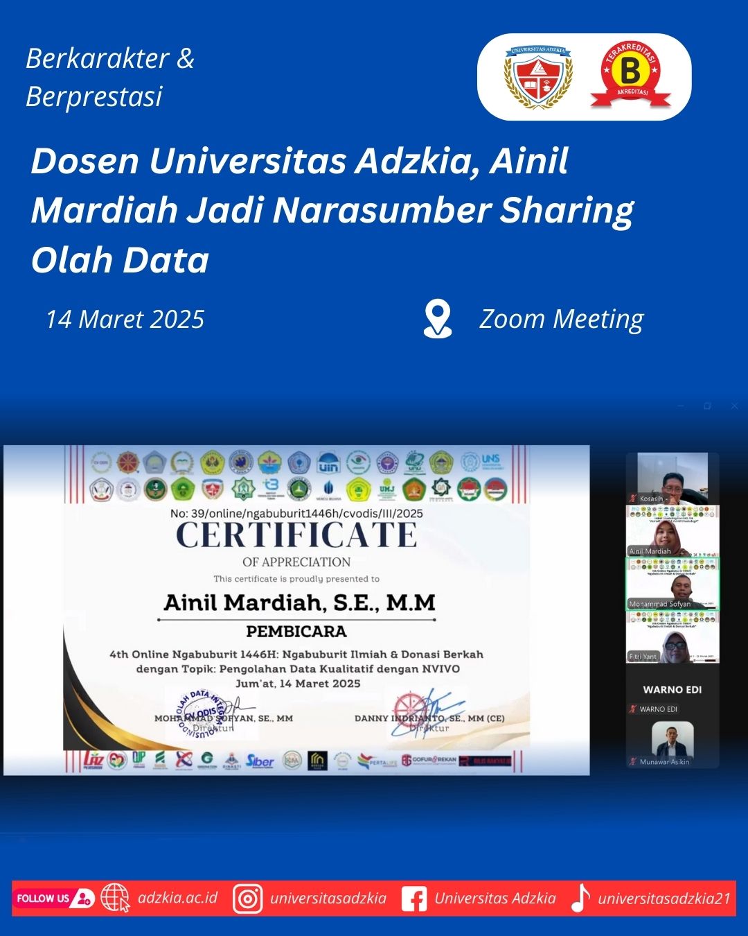 Universitas Adzkia | Sistem Informasi